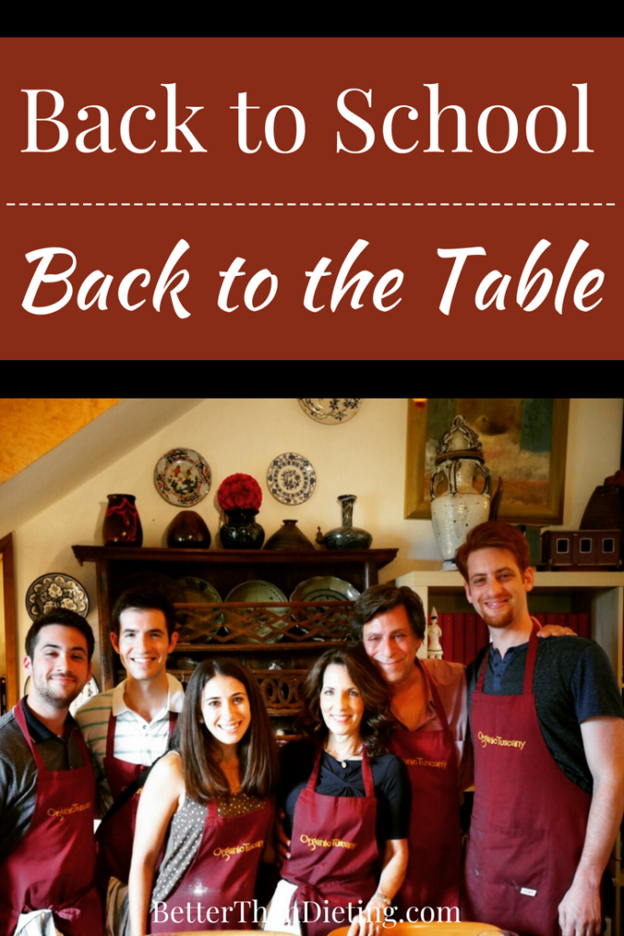 Back to School -- and Back to the Table • Bonnie Taub-Dix